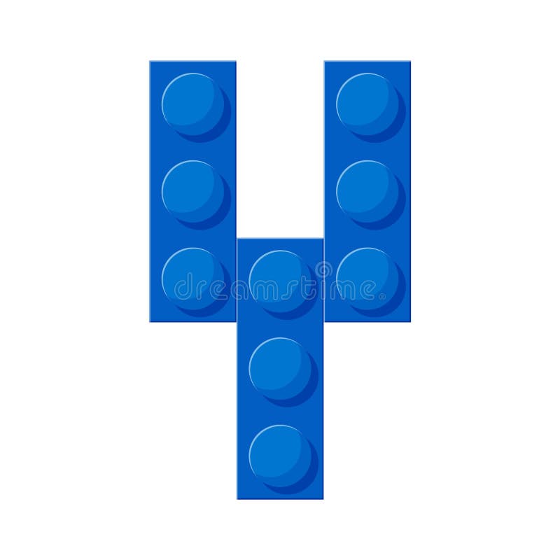 Plastic Building Blocks Alphabet. the Letter Y Stock Vector ...