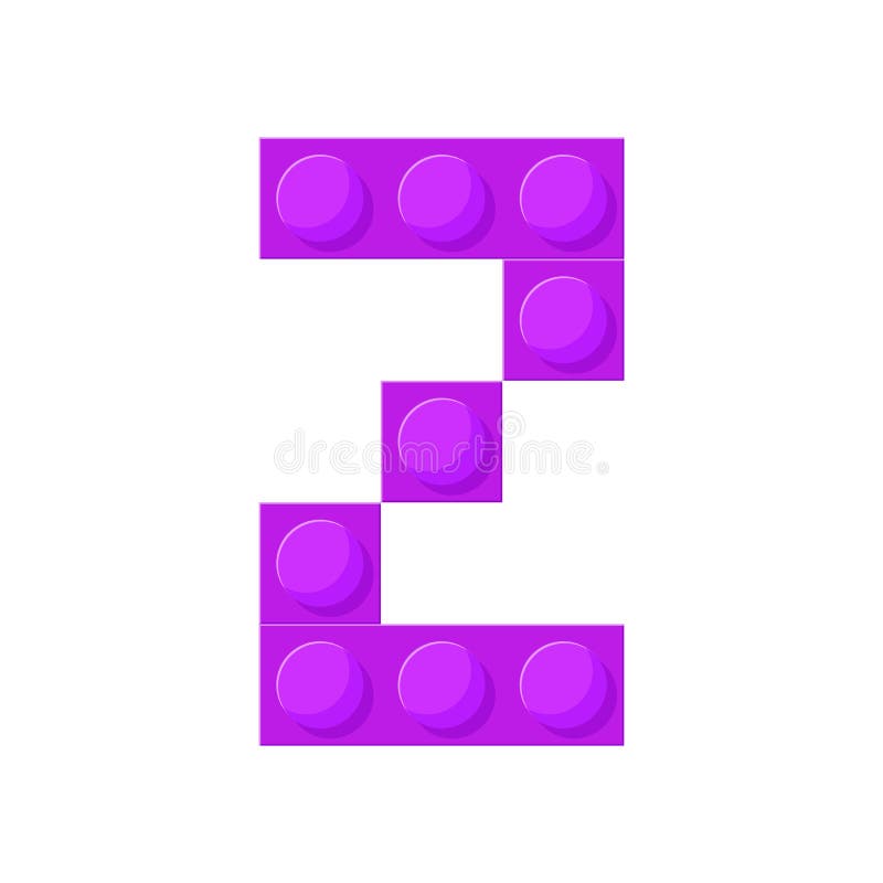 Plastic Building Blocks Alphabet. the Letter Z Stock Vector ...