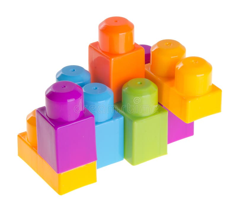 Plastic Building Blocks on Background Stock Photo - Image of background ...