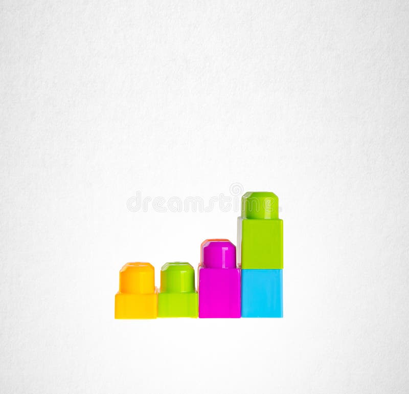 Plastic Building Blocks or Lego Blocks on a Background. Stock Photo ...