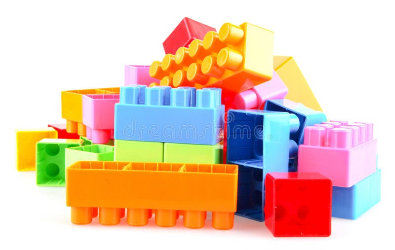 Plastic building blocks stock image. Image of geometric - 133146097