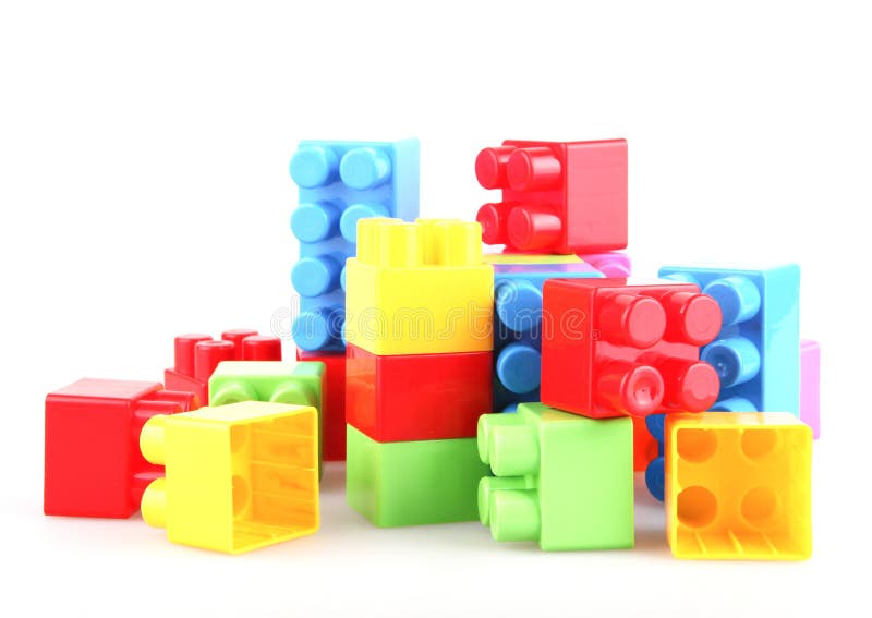 Plastic building blocks stock photo. Image of cube, education - 133146160