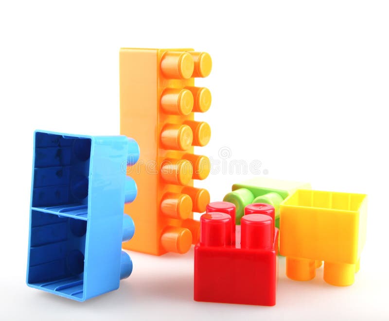 Plastic building blocks stock photo. Image of assemble - 133146238