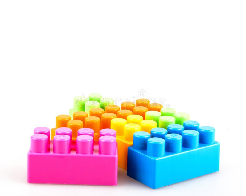 Plastic building blocks stock photo. Image of connect - 133146346