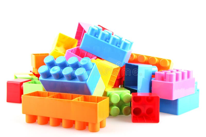 Plastic building blocks stock photo. Image of construct - 133146370