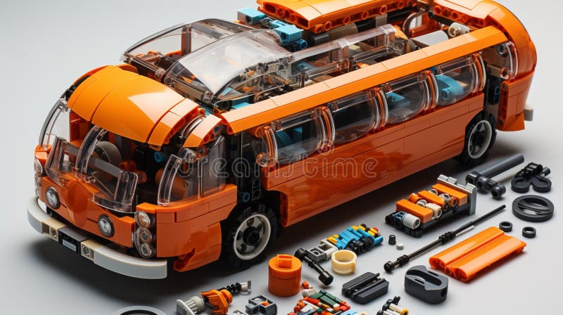 Plastic bus parts stock illustration. Illustration of town - 310119359