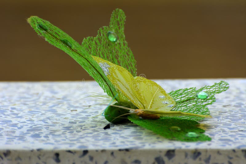 Plastic butterfly figurine stock photo. Image of abstract - 94070754