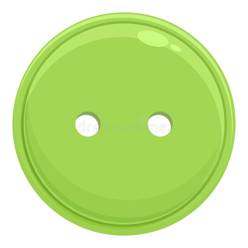 Plastic Button Icon Cartoon Vector. Art Garment Stock Vector ...