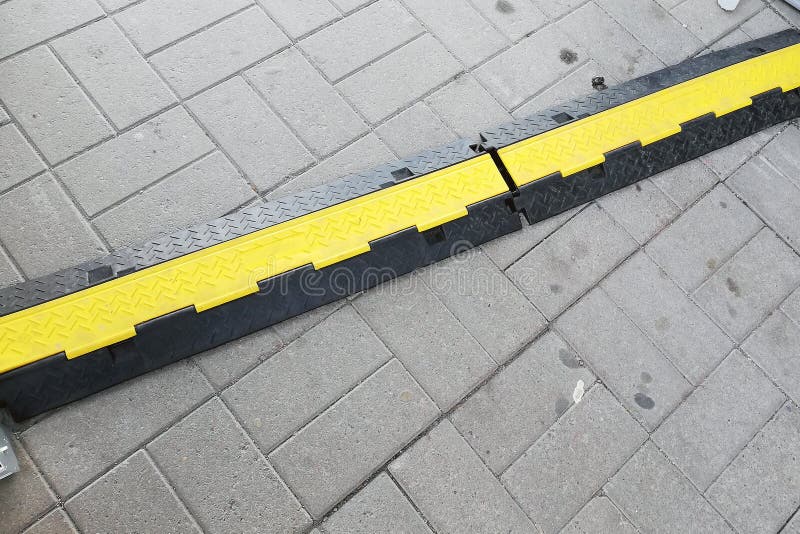 Ground cable protector stock photo. Image of plastic - 108167274