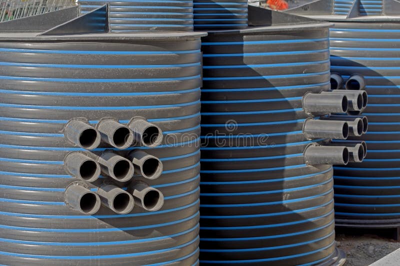 Plastic Caisson for Water from a Well Stock Image - Image of barrel ...