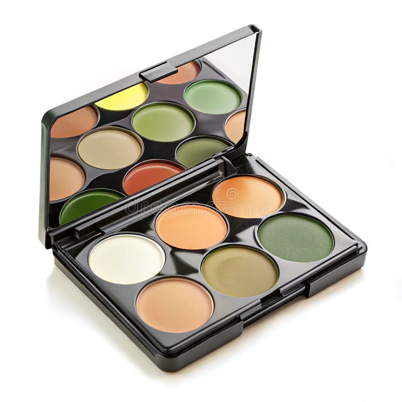 Plastic Camouflage Face Paint Compact with Multiple Colors Stock ...