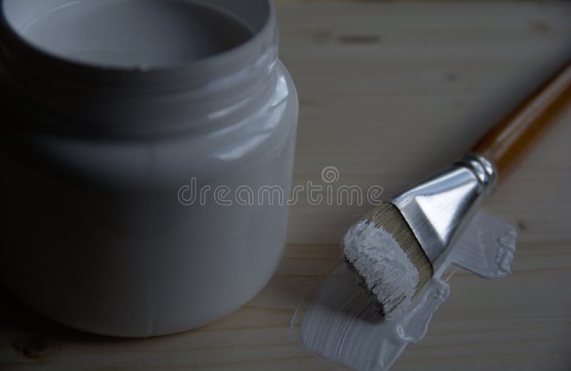 Priming of a Wooden Panel for Painting with White Acrylic Primer Using ...