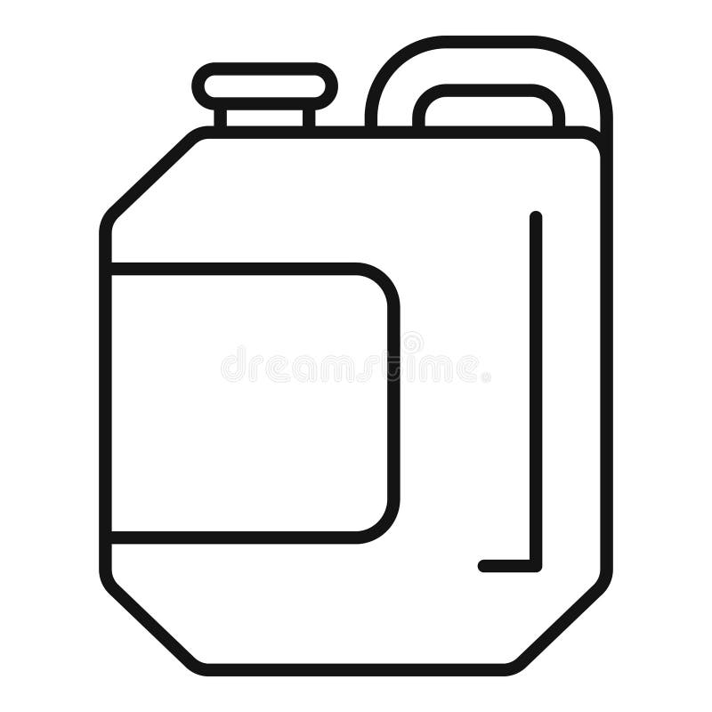 Plastic Canister Holding Liquid Chemical Substance Stock Illustration ...
