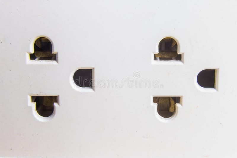 Plastic Cap with Electrical Power Socket, Background and Texture Stock ...