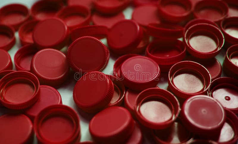 Plastic Cap Isolated on White Background. Recycle Material Concept ...
