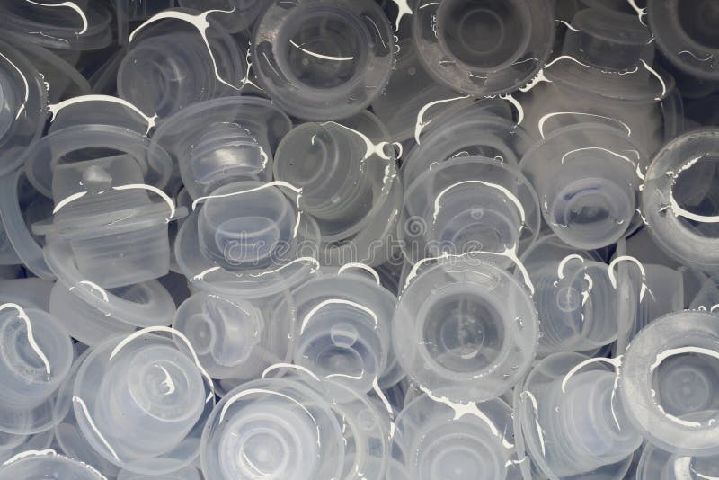 Plastic caps stock photo. Image of pattern, transparent - 18715204