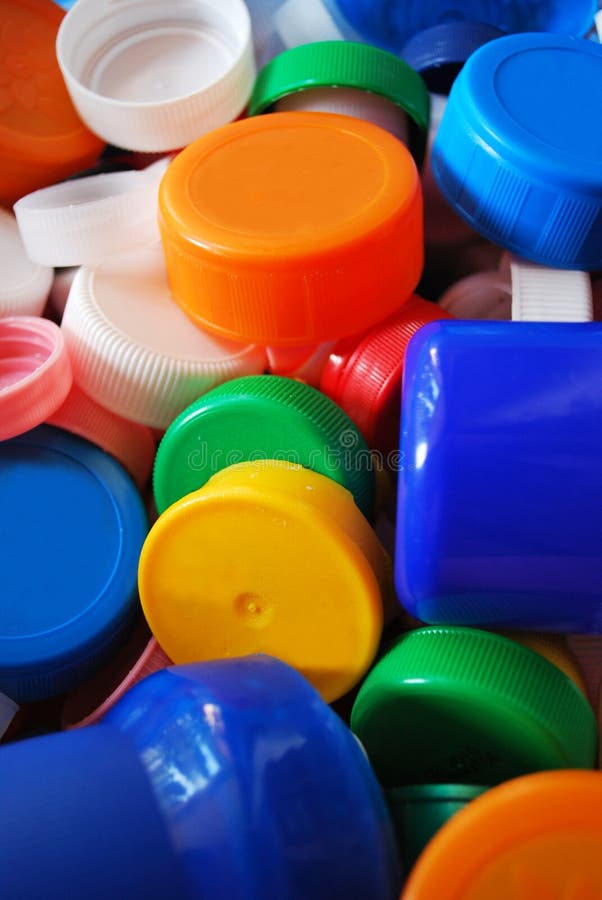 Plastic bottle caps stock photo. Image of recycling, plastic - 10399980