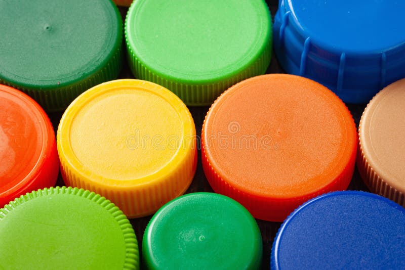 Plastic Caps. a Bunch of Colorful Plastic Caps Stock Photo - Image of ...