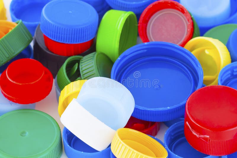 Plastic caps stock photo. Image of cover, colored, colorful - 100829580