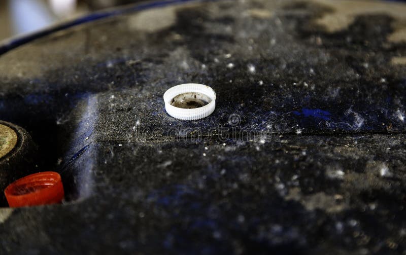 Plastic Caps in the Garbage Stock Image - Image of product, recycle ...