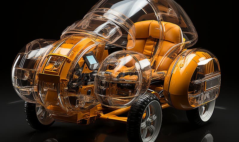 Plastic Car with Wheels stock image. Image of moving - 318383825