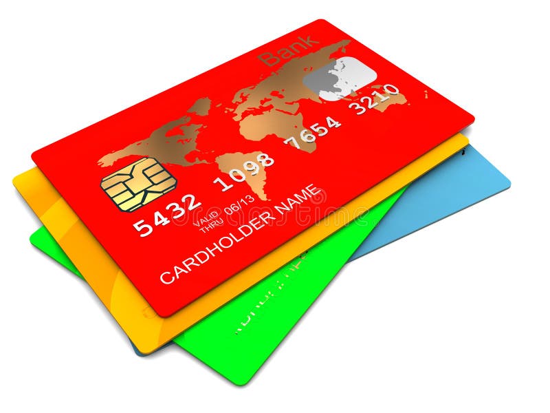 Fake credit cards stock illustration. Illustration of multi - 20657844