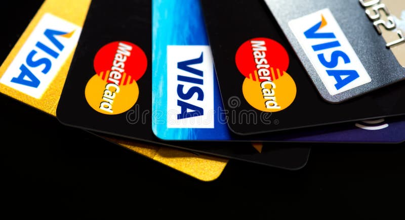 Plastic credit card editorial stock image. Image of company - 53220519