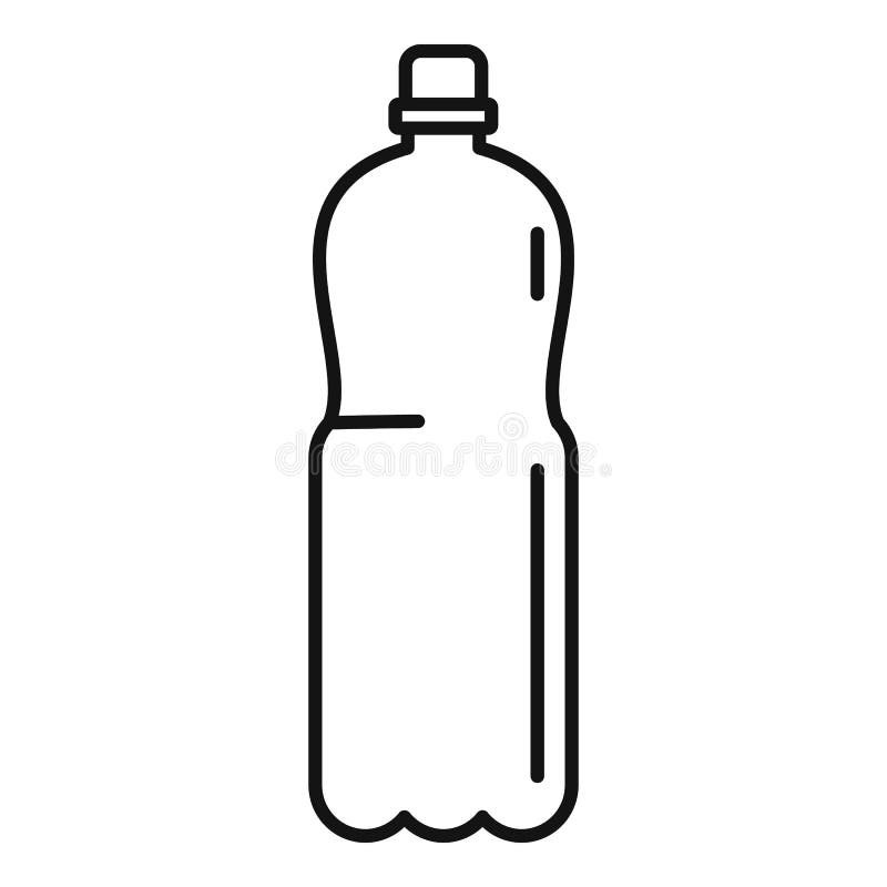 Plastic Carry Bottle Icon, Outline Style Stock Vector - Illustration of ...
