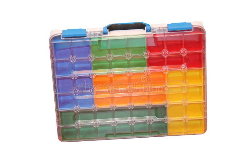 Plastic Carrying Storage Box. Stock Photo - Image of carrier, holder ...