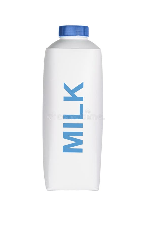 Plastic Carton of Fresh Milk Stock Photo - Image of lifestyle ...