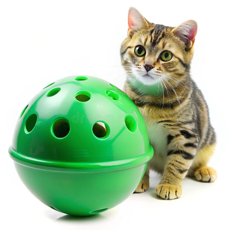 Plastic Cat Toy Ball with Interactive Movement Stock Illustration ...