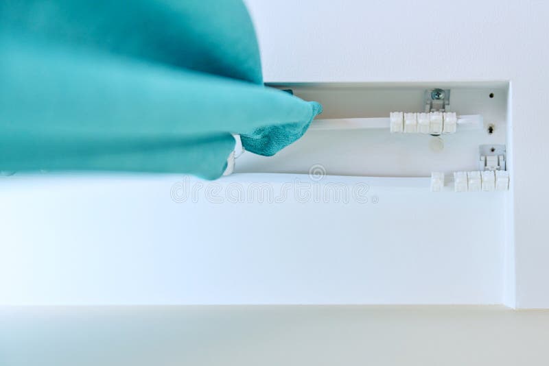 Plastic Ceiling Curtain Rod, 2 Rows for Thick Curtains and Transparent ...