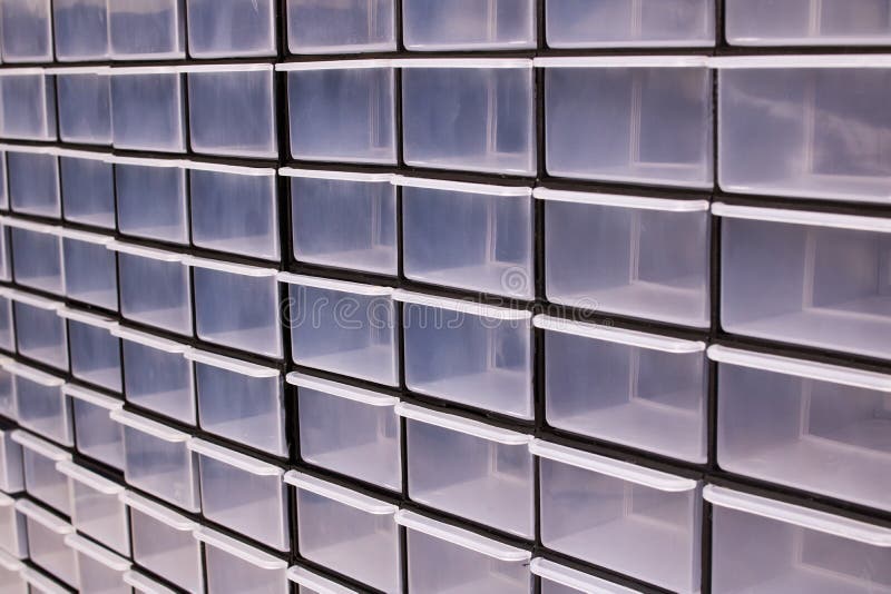 Plastic Cells in the Small Change Box Stock Photo - Image of silver ...