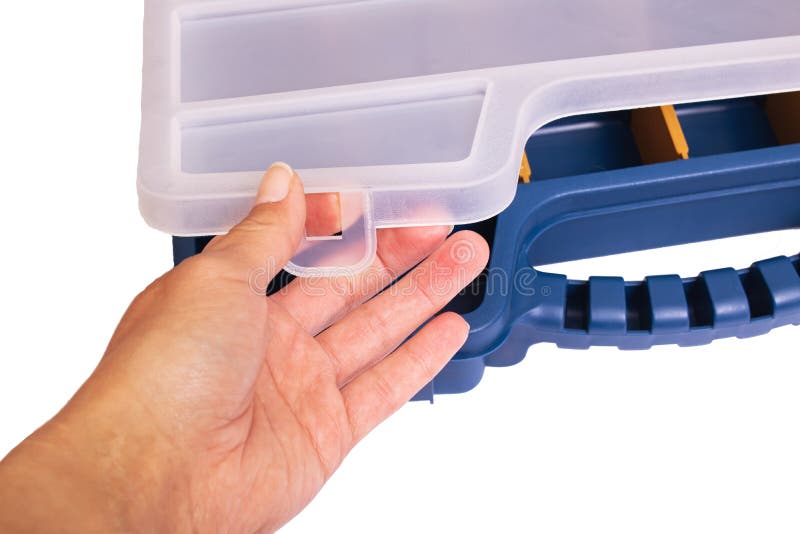 Plastic Cells in the Small Change Box Stock Photo - Image of hobbies ...