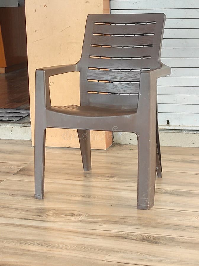 Plastic Chair Good Place Good Nature Stock Image - Image of place ...