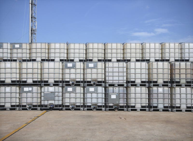 Plastic chemical tank stock image. Image of tanks, storage - 34864673