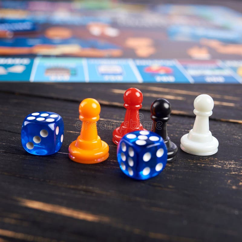 Plastic Chips for Table Games Children Stock Image - Image of ...