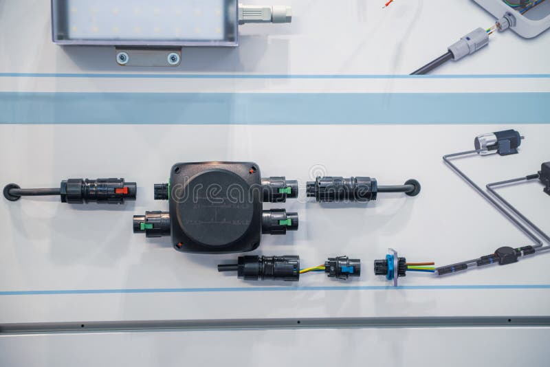 Plastic Circular Connectors with Connection Stock Photo - Image of ...