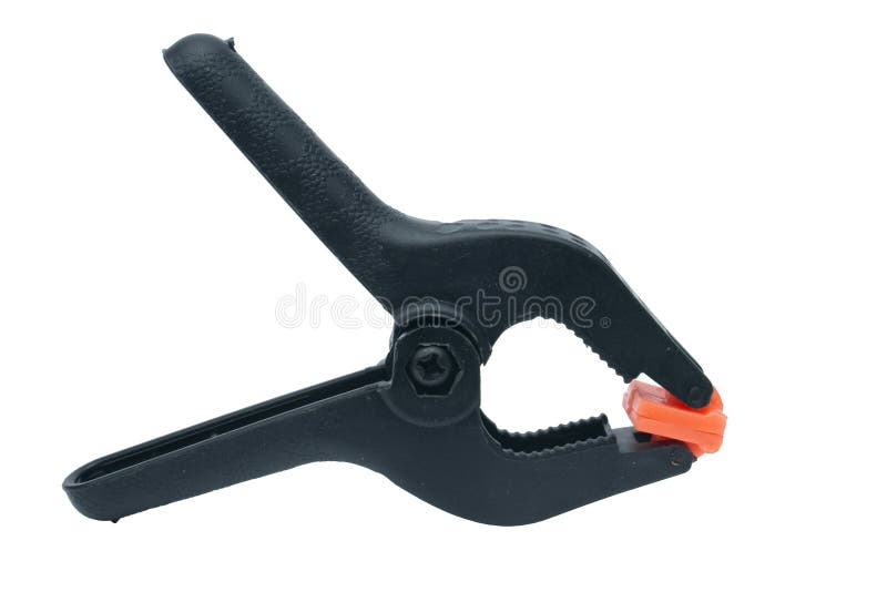 Red clamp stock image. Image of work, background, equipment - 31592241