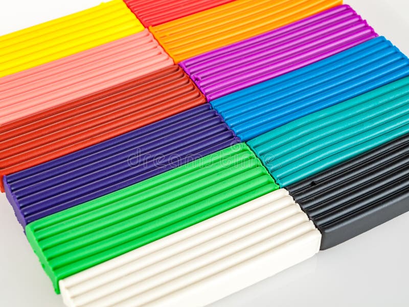 Plastic Clay in Blocks of Different Colors, Art Classes for Children ...