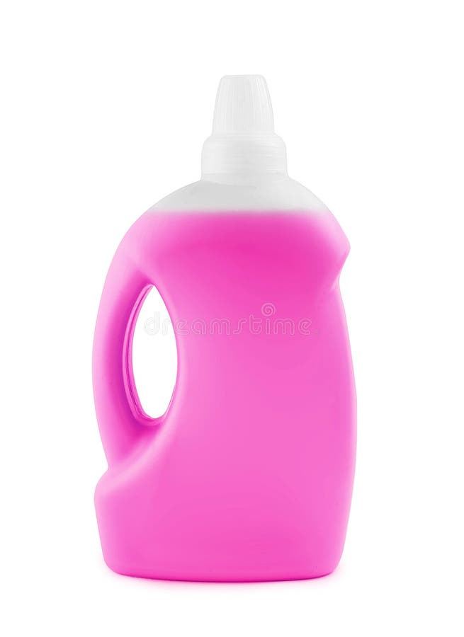 Plastic Clean Bottle Full with Pink Detergent Stock Photo - Image of ...