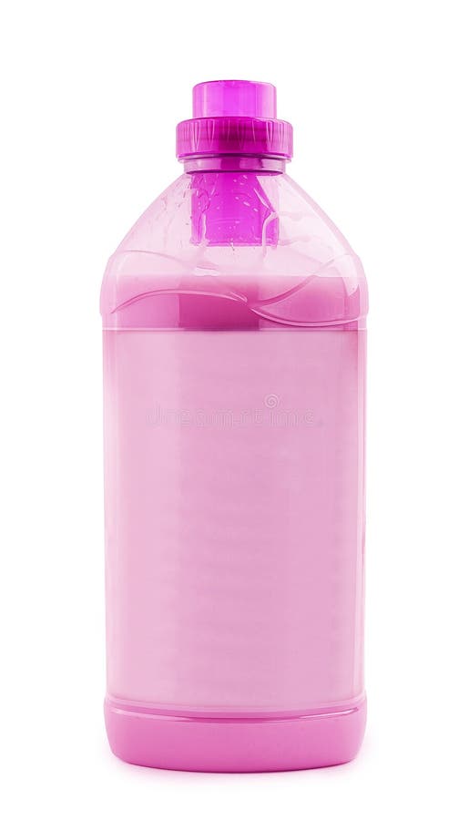 Plastic Clean Bottle Full with Pink Detergent Stock Photo - Image of ...