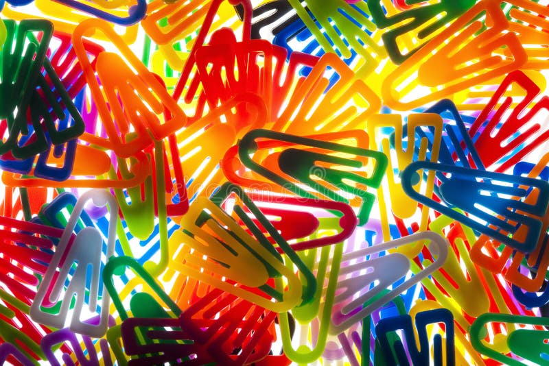 Plastic clips stock photo. Image of stationery, object - 13093836