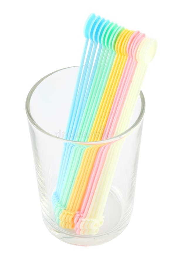 Plastic coffee spoon stock photo. Image of shade, pink - 22315336