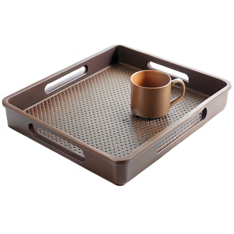 Plastic Coffee Table Tray with Raised Edges for Securing Items Stock ...