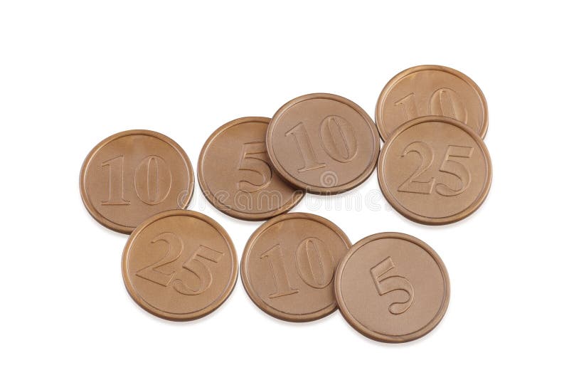 Plastic coins toy stock image. Image of cash, business - 34820123