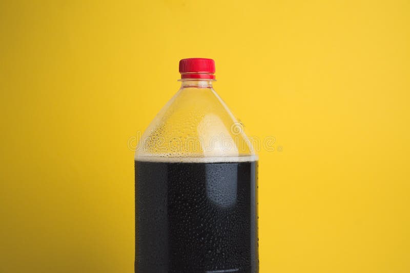Plastic Coke Bottle stock photo. Image of yellow, drink - 263008428