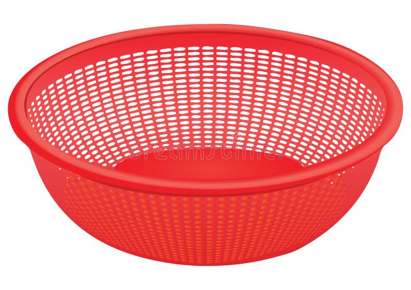 Plastic colander stock vector. Illustration of drawing - 28105103