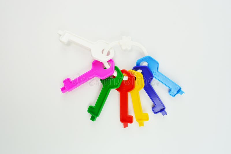 Collection of Plastic Keys. Color Keys Stock Image - Image of ...
