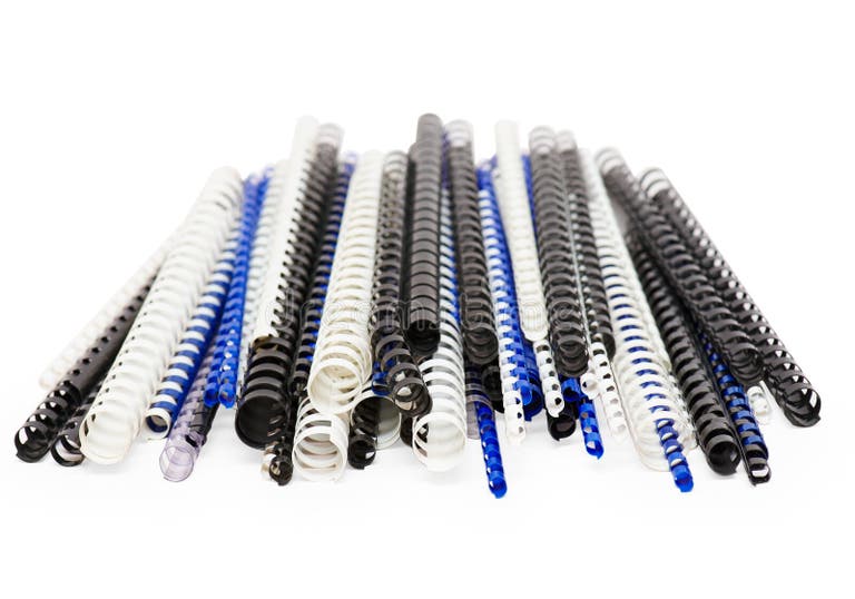 Plastic Color Springs for Cover Stock Image - Image of plastic ...